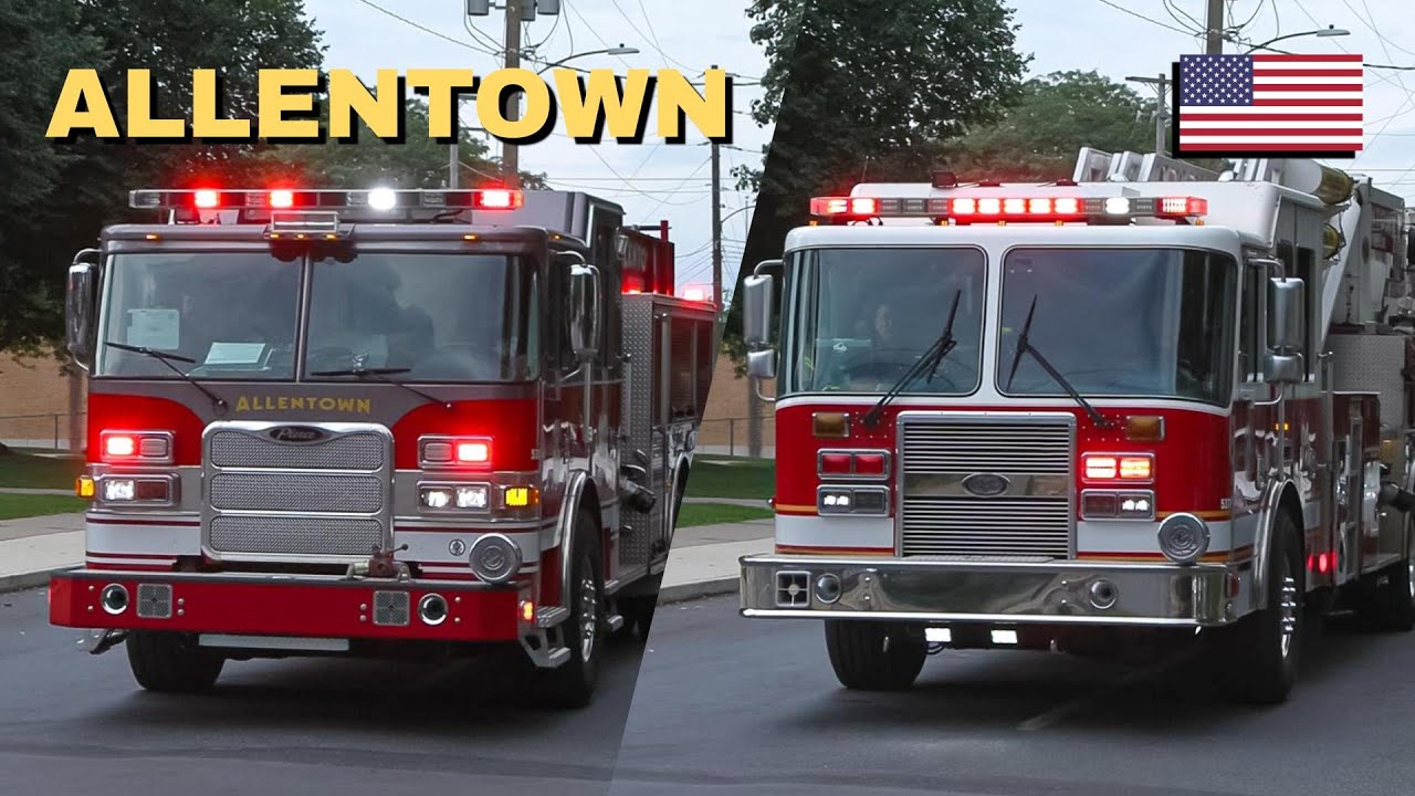 Allentown | Fire Department Engine 10 & Truck 1 Respond to Residential ...