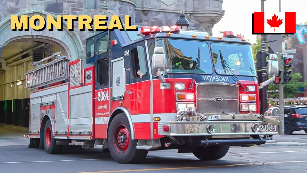 Montréal | Fire Department Pumper 230 (2084) Responds to Emergency From ...